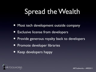 ARToolworks ARE2011: Building an Open-Source AR Business. | PPT