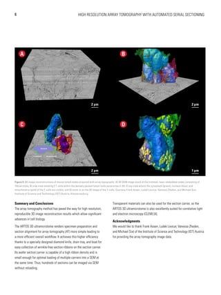 Leica ARTOS 3D serial sectioning | PDF