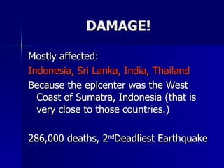 Tsunami 2004 A.O. | PPT