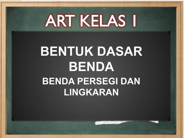ART P4.ppt kelas 1 sekolah dasar presentasi | PPT