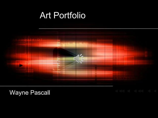 Art Portfolio of Wayne Pascall | PPTX