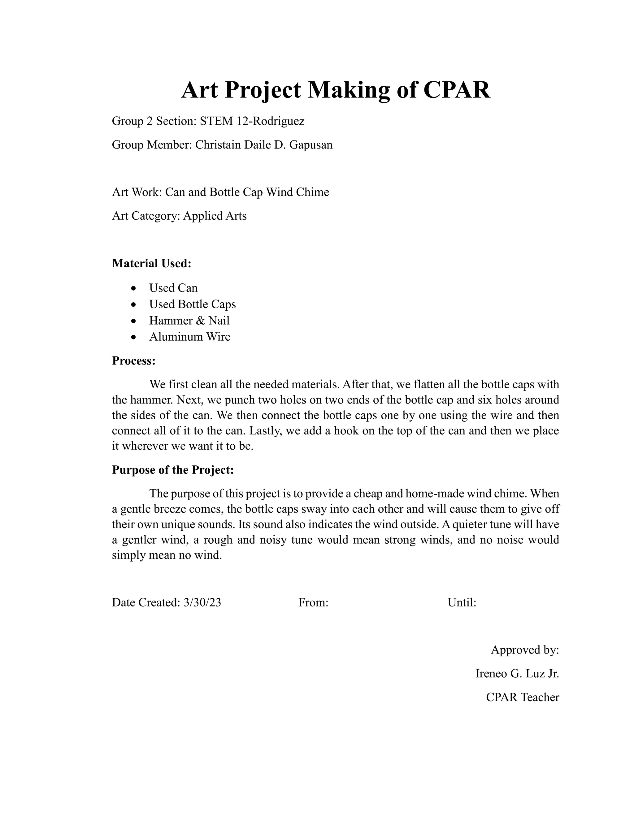 Art Project Making of CPAR Daile.docx