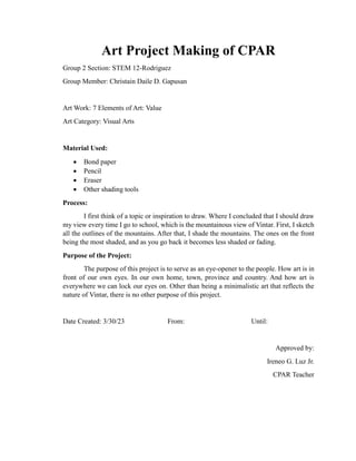 Art Project Making of CPAR Daile.docx
