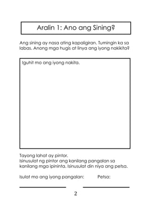 K TO 12 GRADE 1 LEARNING MATERIAL IN ARTS (Q1-Q2) | PDF