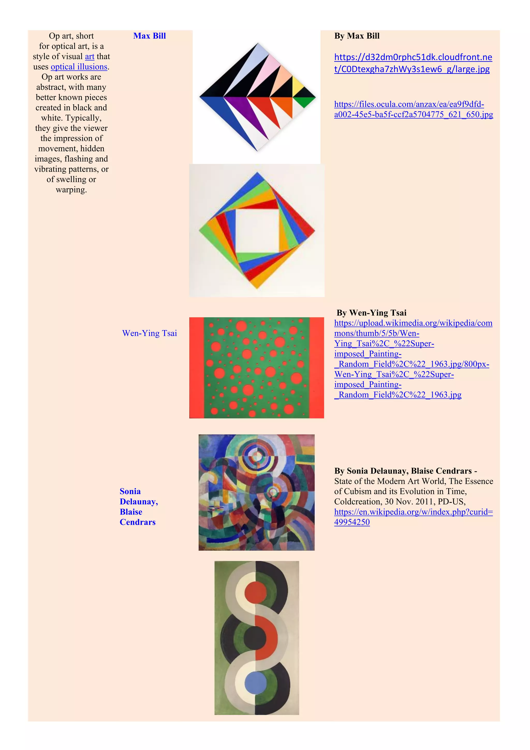 Some Examples Math in Art | PDF