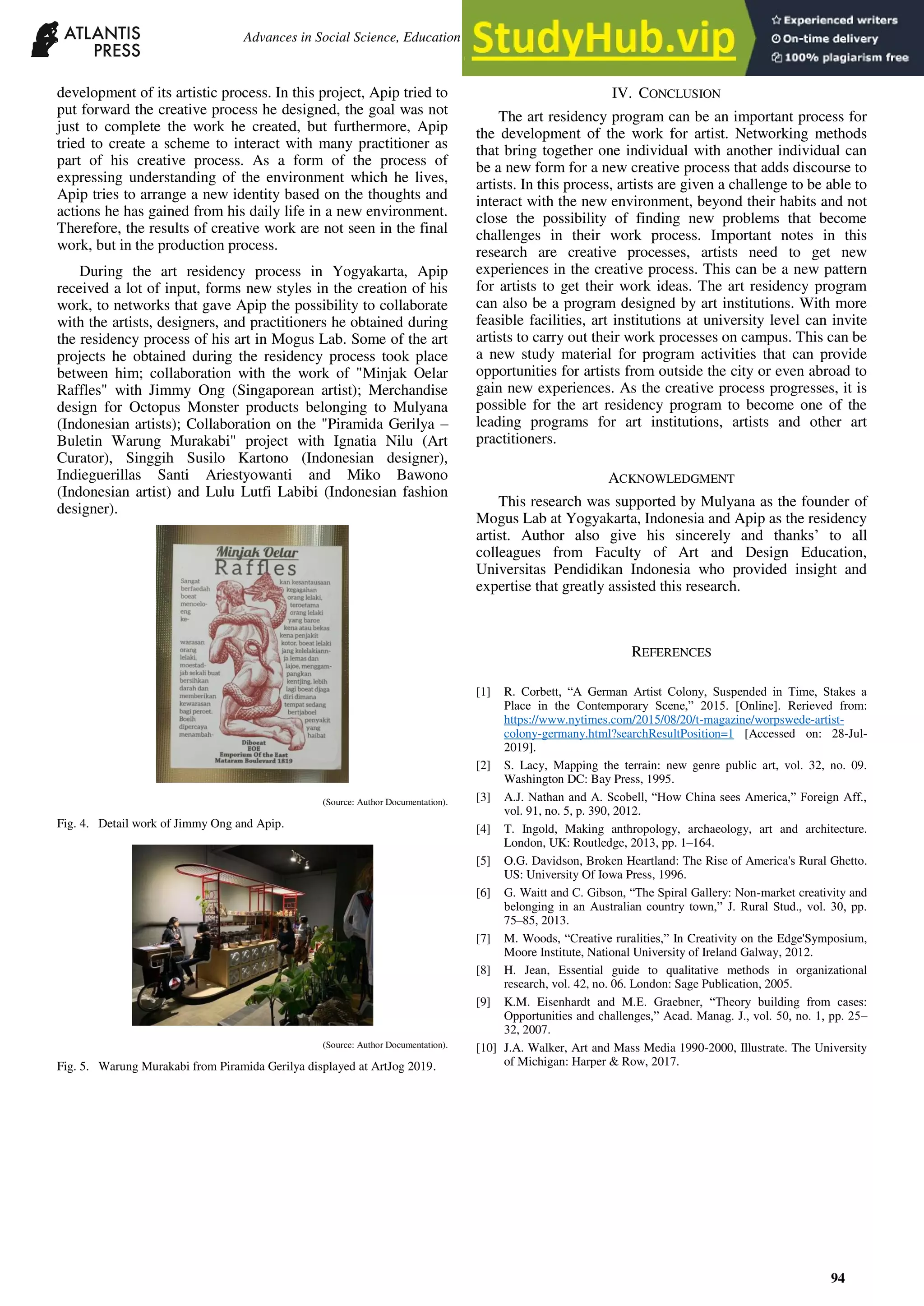 Art Residency Program As A Form Of Creative Process For Artist | PDF