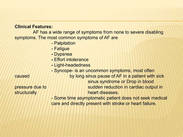 Artrial fibrillation classification & management guideline | PPTX ...