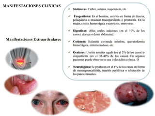 Artritis Reactiva, clinica, diagnostico y tratamiento | PPTX