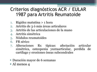 Artritis Reumatoide | PPTX