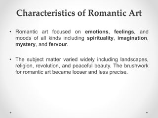 Characteristics Of Romanticism