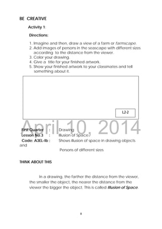 K TO 12 GRADE 3 LEARNING MATERIAL IN ARTS | PDF