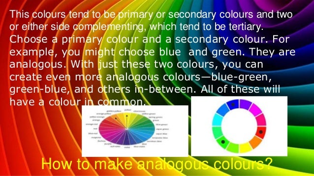 Group 02: PRIMARY, SECONDARY AND TERTIARY COLOURS OF THE COLOUR WHEEL…