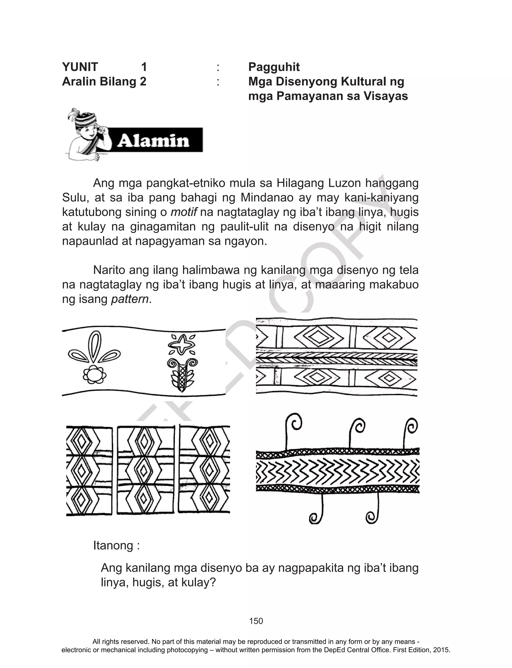 K TO 12 GRADE 4 LEARNER’S MATERIAL IN ARTS (Q1-Q4) | PDF