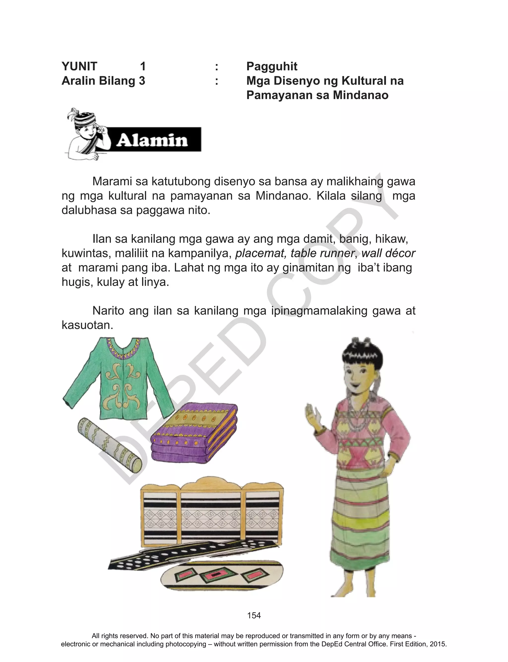 K TO 12 GRADE 4 LEARNER’S MATERIAL IN ARTS (Q1-Q4) | PDF