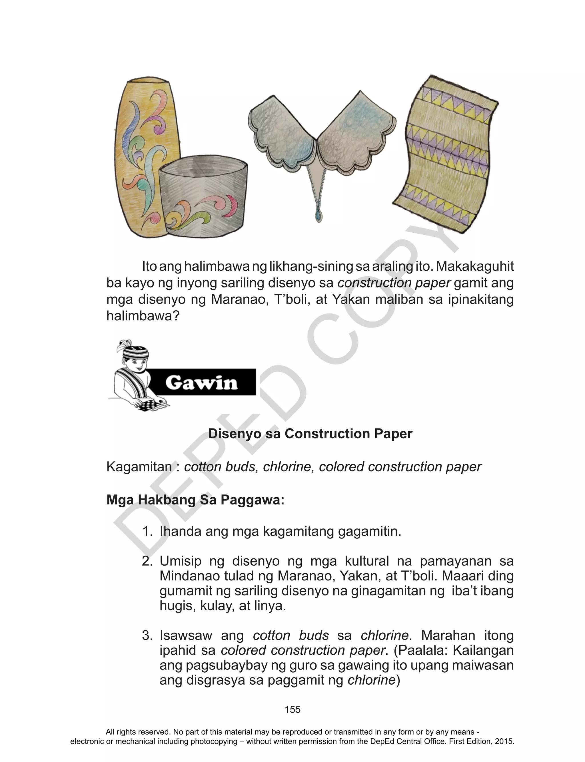 K TO 12 GRADE 4 LEARNER’S MATERIAL IN ARTS (Q1-Q4) | PDF