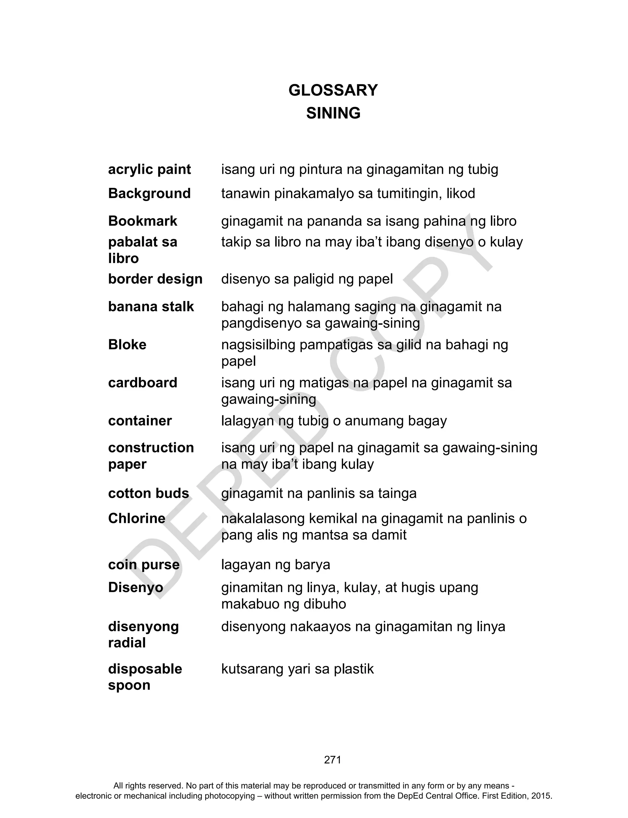 K TO 12 GRADE 4 LEARNER’S MATERIAL IN ARTS (Q1-Q4) | PDF