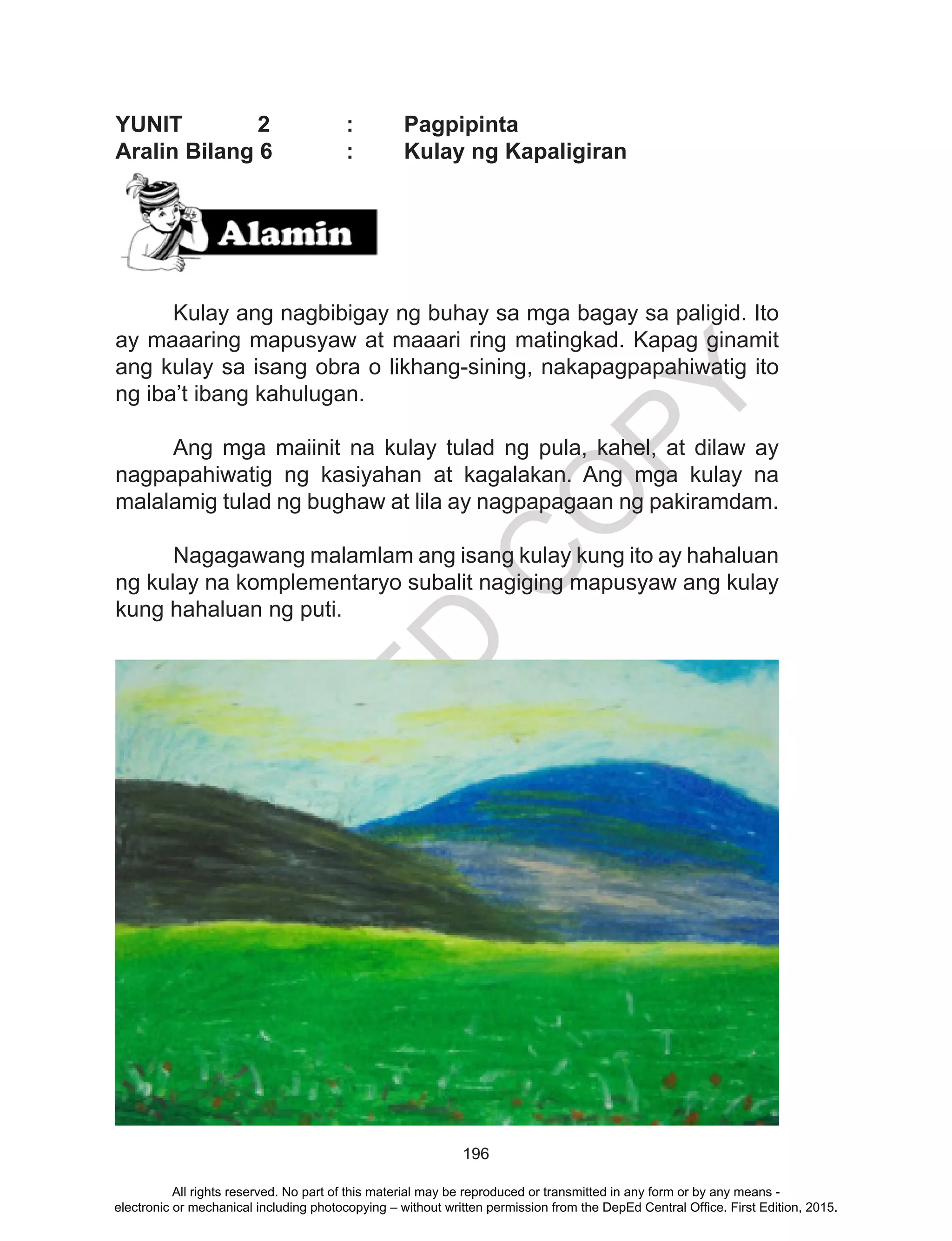 K TO 12 GRADE 4 LEARNER’S MATERIAL IN ARTS (Q1-Q4) | PDF