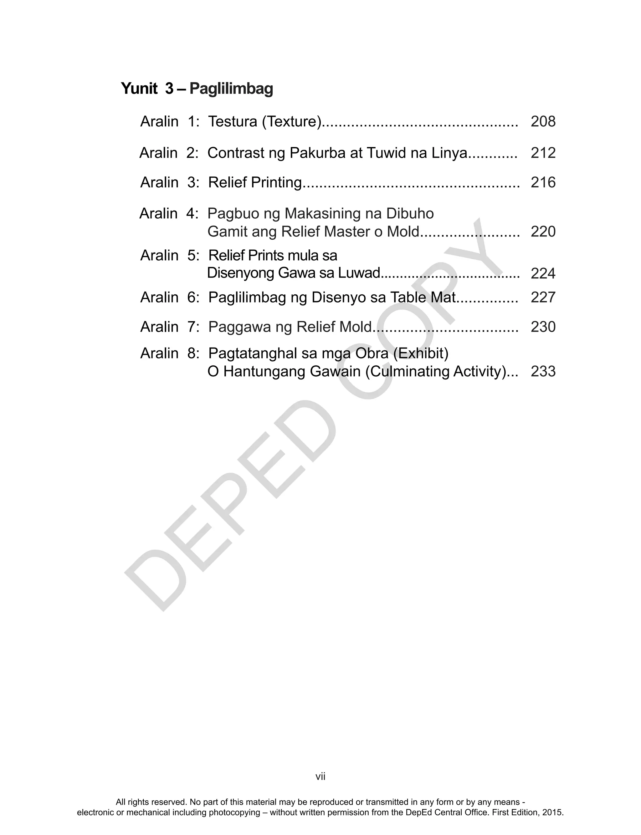 K TO 12 GRADE 4 LEARNER’S MATERIAL IN ARTS (Q1-Q4) | PDF