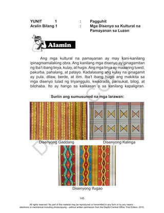 K TO 12 GRADE 4 LEARNER’S MATERIAL IN ARTS (Q1-Q4) | PDF