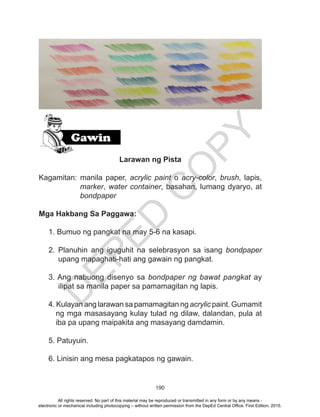 Kulayan Larawan Na Angkop Sa Kulay Pula Kinder