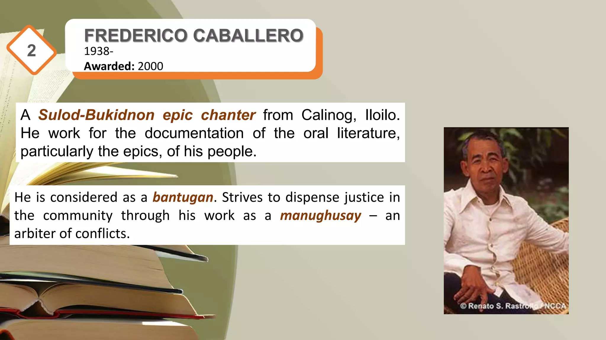 NATIONAL ARTISTS OF THE PHILIPPINES IN LITERATURE | PPTX