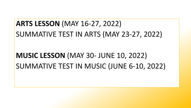 ARTS SINING 4 QUARTER 4 WEEK 3-4, PAMAYANANG KULTURAL | PPT
