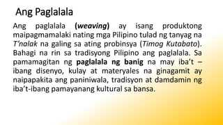 ARTS SINING 4 QUARTER 4 WEEK 3-4, PAMAYANANG KULTURAL | PPT