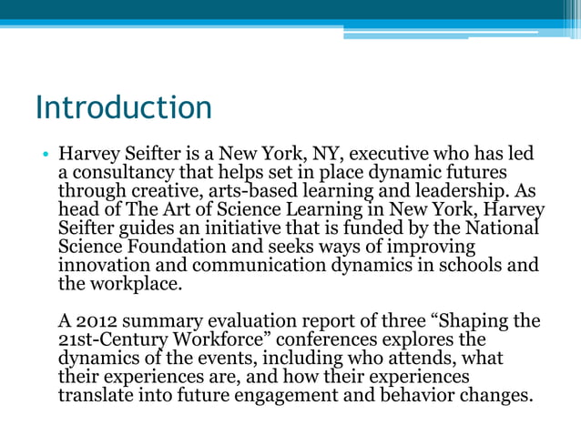 Arts Based Learning Gaining Traction Through Coordinated Conferences