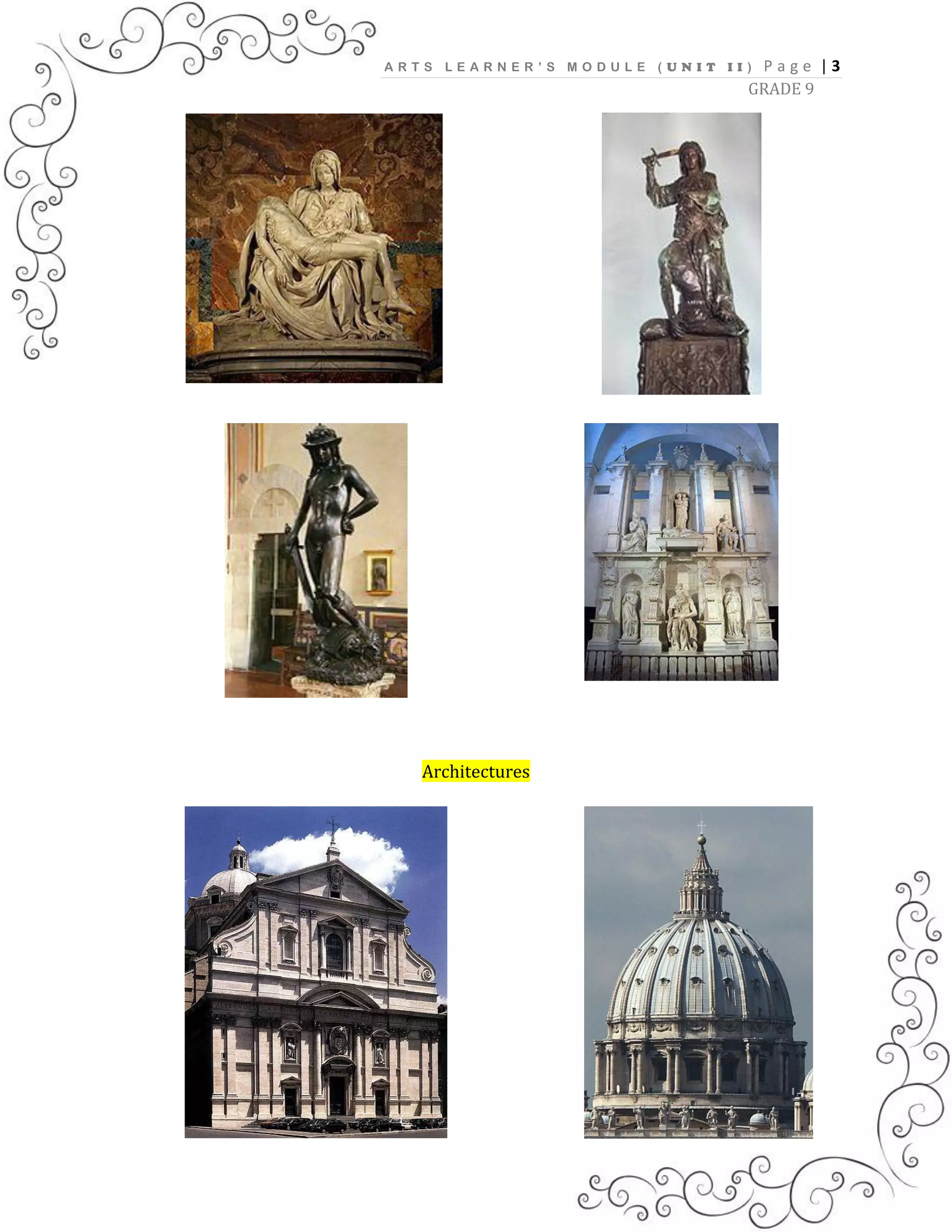 ARTS OF THE RENAISSANCE AND BAROQUE PERIODS | PDF