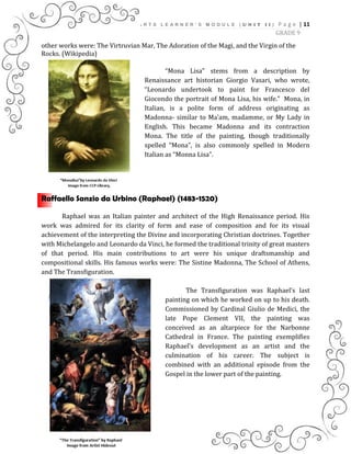 ARTS OF THE RENAISSANCE AND BAROQUE PERIODS | PDF