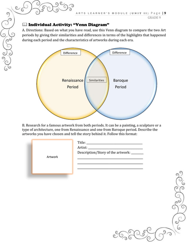 ARTS OF THE RENAISSANCE AND BAROQUE PERIODS | PDF | Design | Fine Art