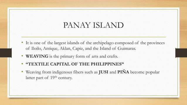 GRADE 7 ARTS AND CRAFTS OF VISAYAS | PPTX