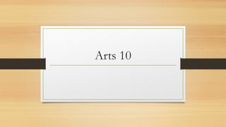 MAPEH: Grade 10 ARTS: ANIMATION & MEDIAS.pptx