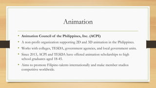 MAPEH: Grade 10 ARTS: ANIMATION & MEDIAS.pptx
