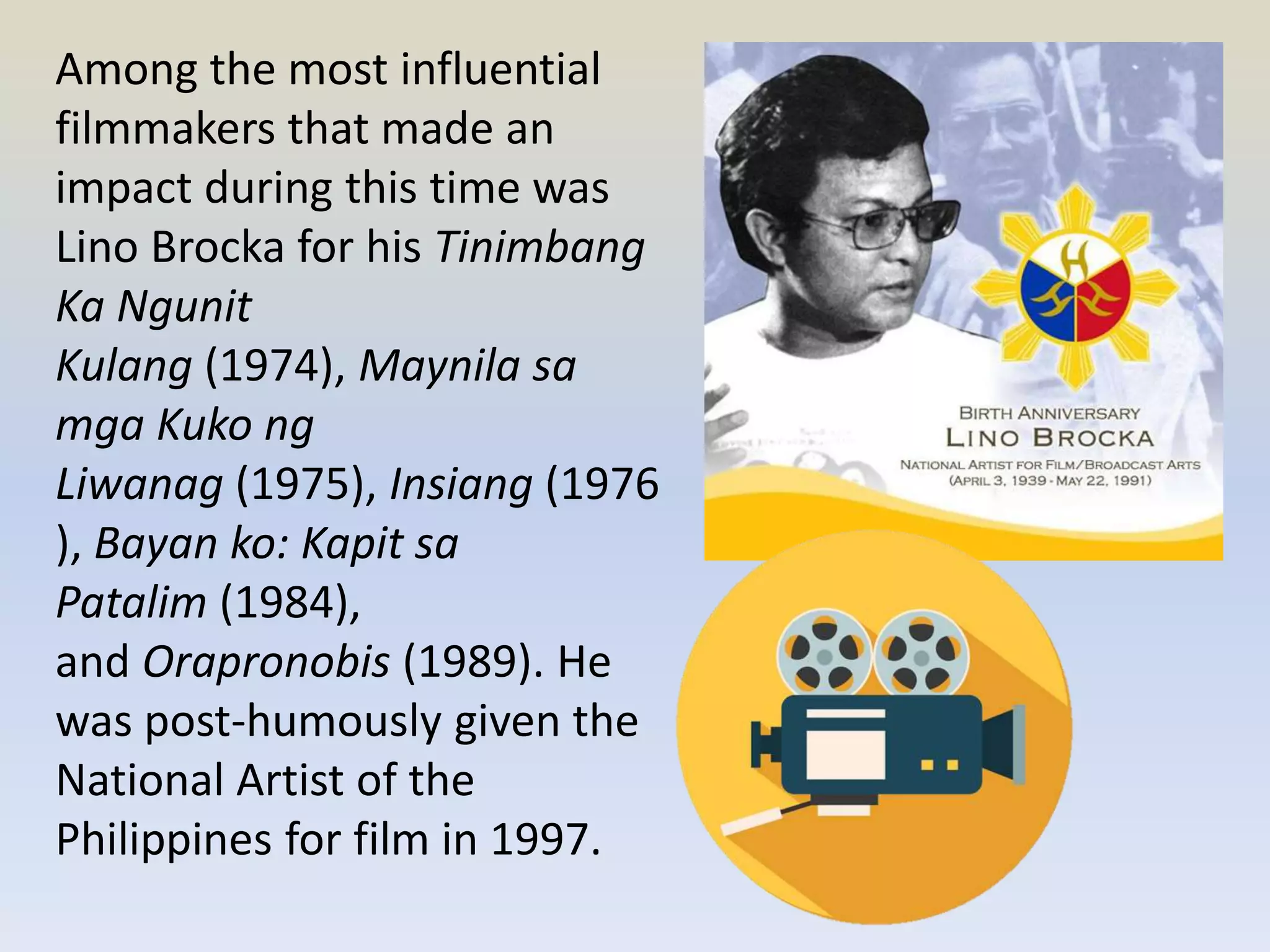 Arts 10 filmmaking philippines | PPTX