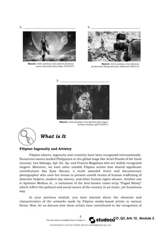 arts10-quarter3-module-2.pdf mapeh 2023- arts for grade 102024 | PDF