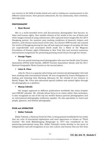 arts10-quarter3-module-2.pdf mapeh 2023- arts for grade 102024 | PDF