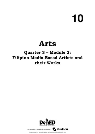 arts10-quarter3-module-2.pdf mapeh 2023- arts for grade 102024 | PDF