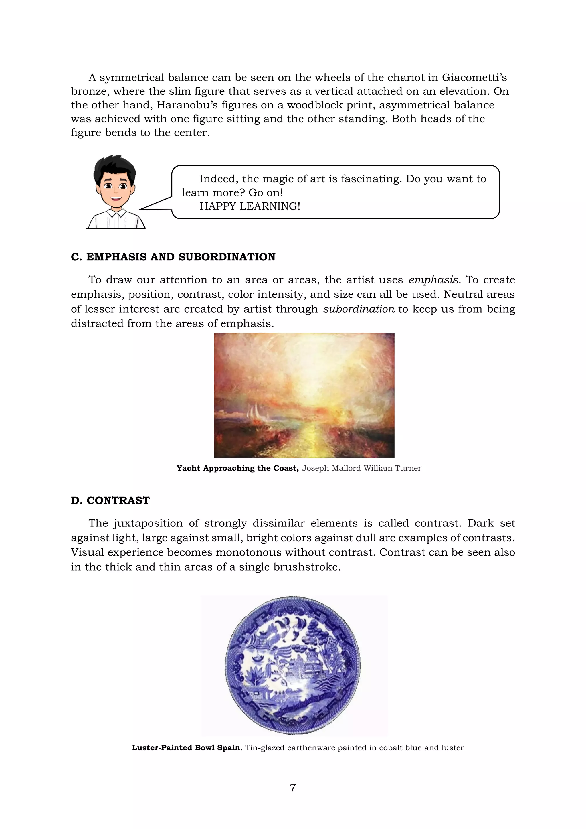 Arts10 q1 mod1_principles-of-design-and-elements-of-arts_content1 | PDF