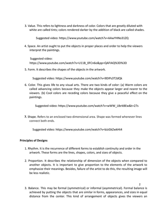 ARTS 1100 MODULE 1 Painting.pdf | Painting | Arts and Crafts