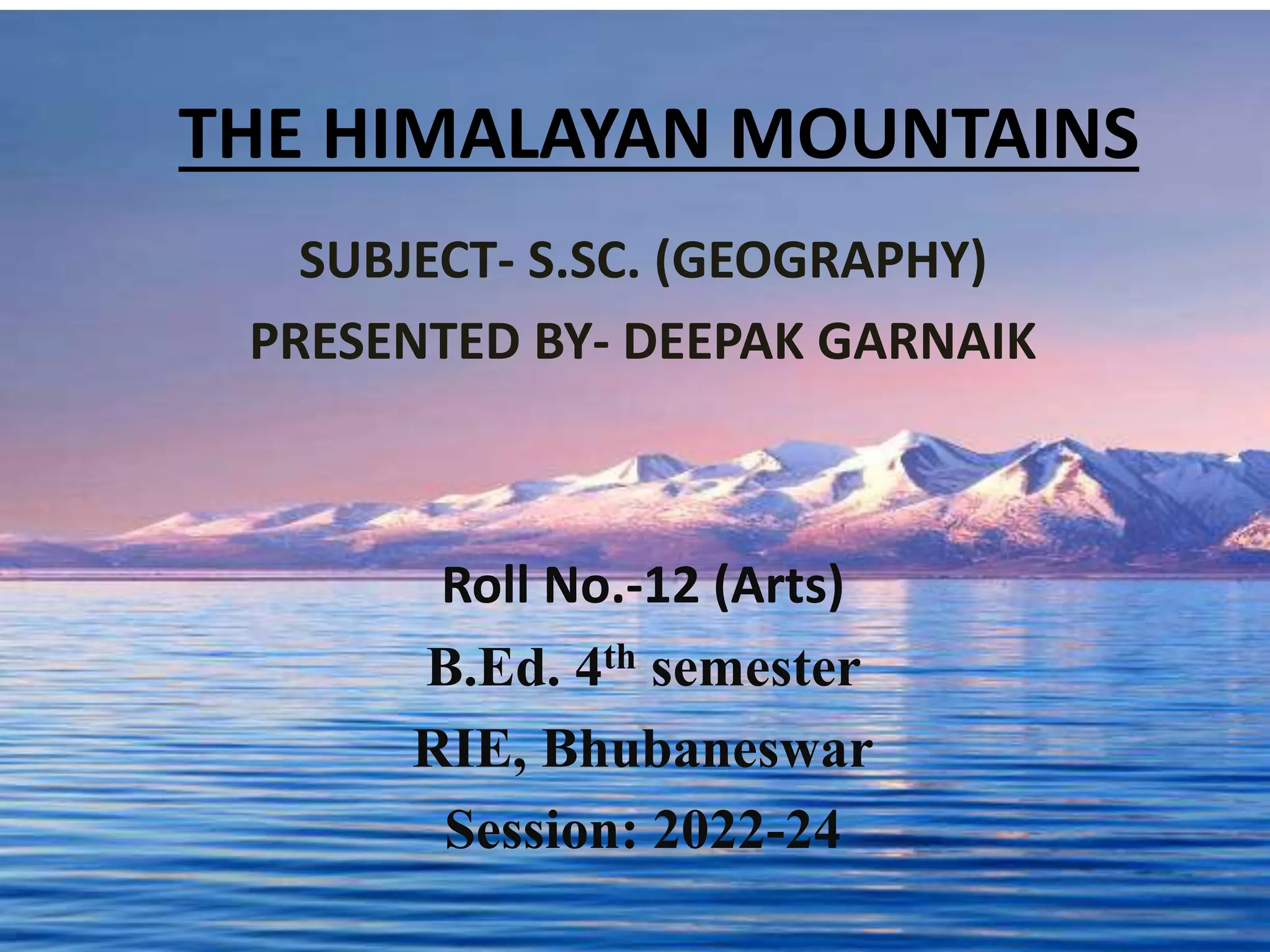 Physical features of India- Himalayan mountains.pptx