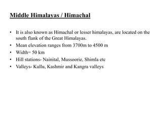 Physical features of India- Himalayan mountains.pptx
