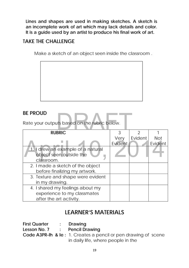 Grade 3 Arts Learners Module | PDF | 3-D Graphics | Computer Software ...