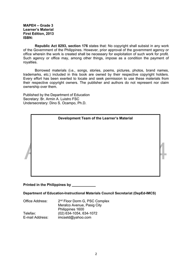 Grade 3 Arts Learners Module | PDF | 3-D Graphics | Computer Software and Applications