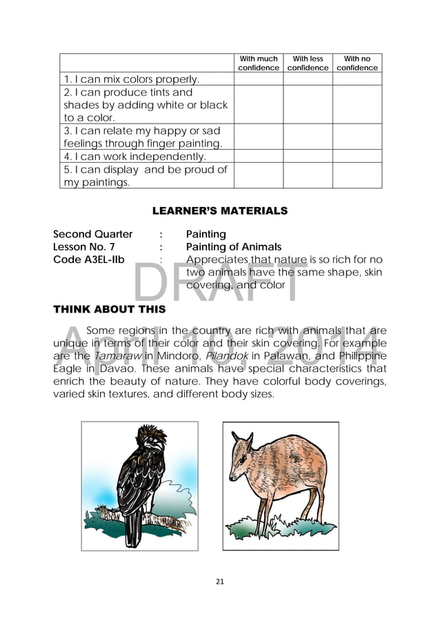 Grade 3 Arts Learners Module | PDF | 3-D Graphics | Computer Software and Applications