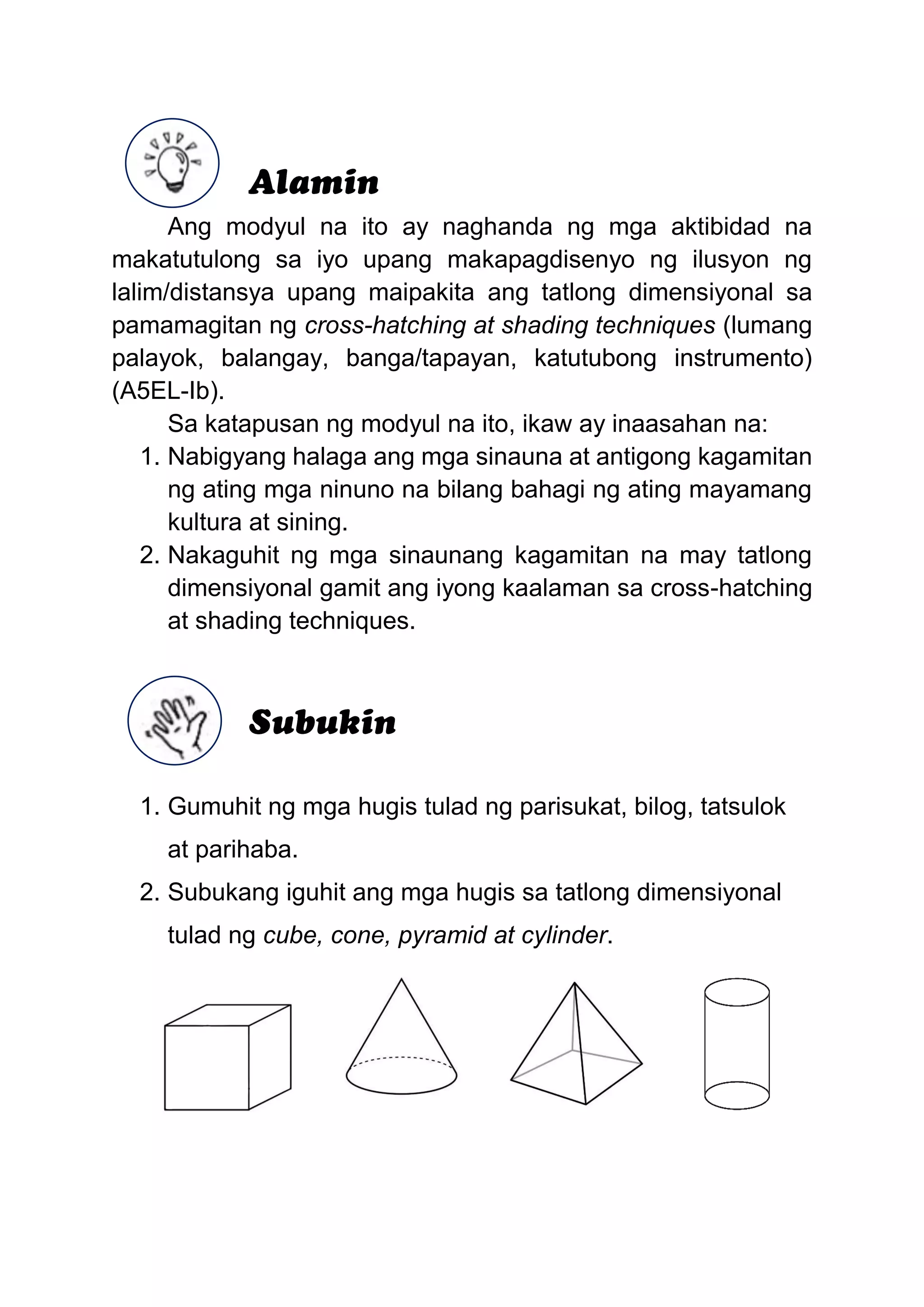 Arts5 q1-lc2 (angat district) | PDF