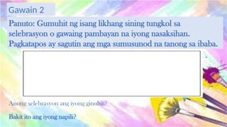 Arts 5 Q1 M1 Mga Selebrasyon sa Pilipinas.pptx