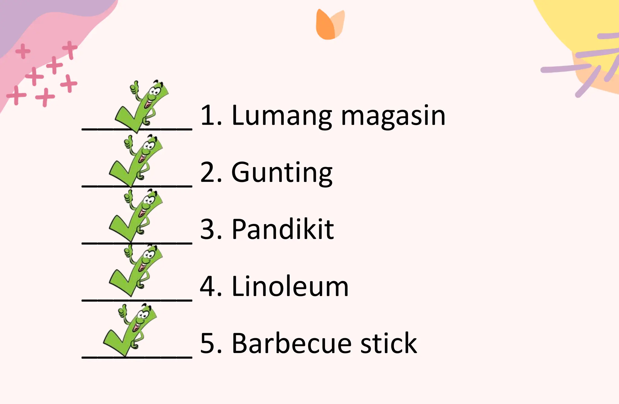 Arts 5 Quarter 4 Week Mga Kagamitan sa Paggawa ng Dimensiyonal Craft.pptx
