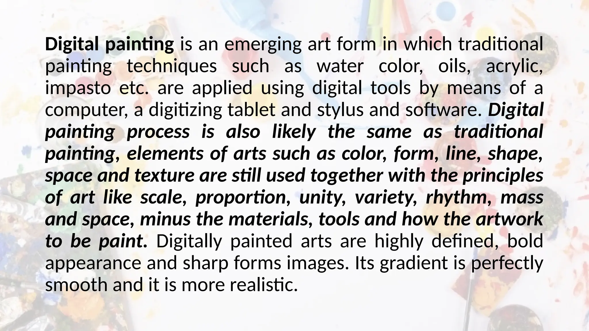 Arts grade 6_Digital painting topic for learning | PPTX