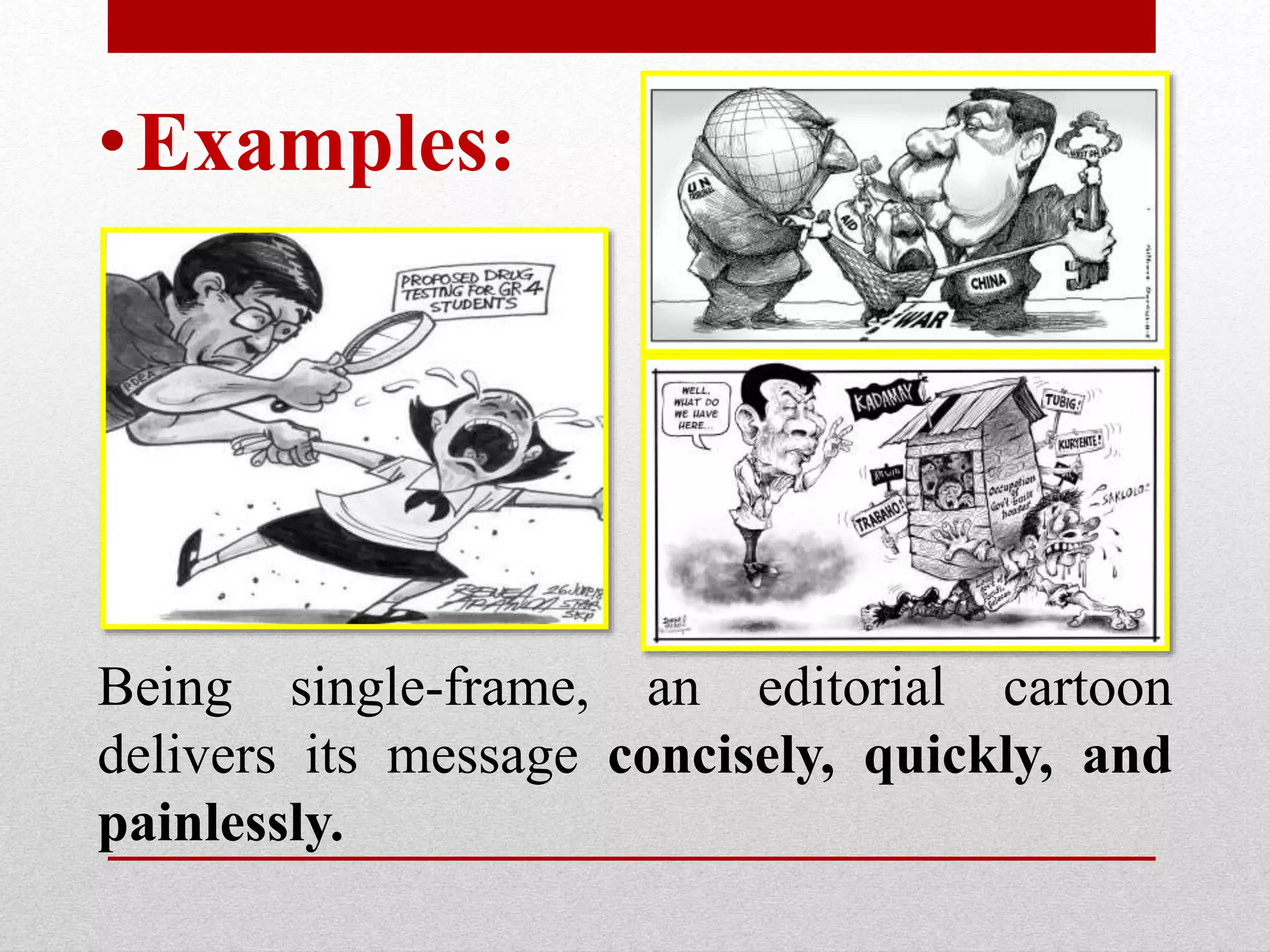 TYPES OF CARTOON! eXAMPLES | PPTX